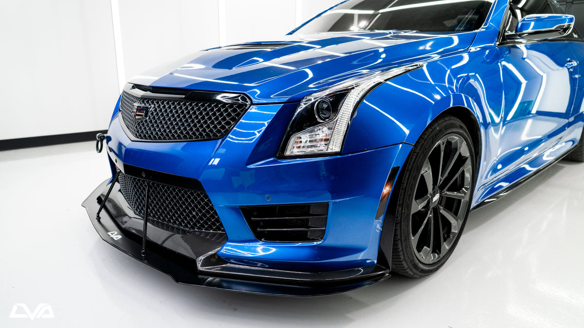 LVA 2016-2019 Cadillac ATS-V Front Splitter - LiquiVinyl Aerodynamics