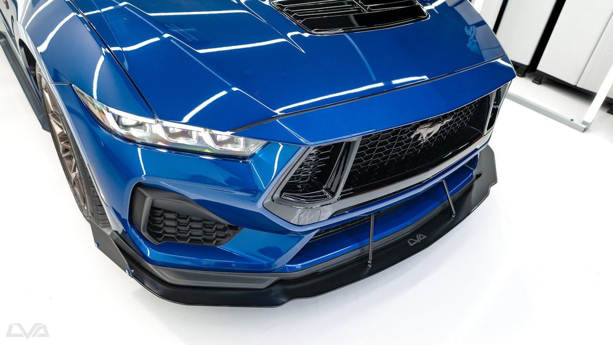 LVA 2024+ Ford Mustang S650 V.1 Front Splitter - LiquiVinyl Aerodynamics