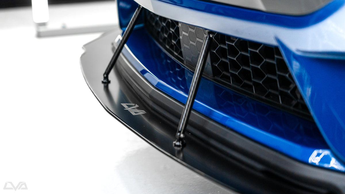 LVA 2024+ Ford Mustang S650 V.1 Front Splitter - LiquiVinyl Aerodynamics