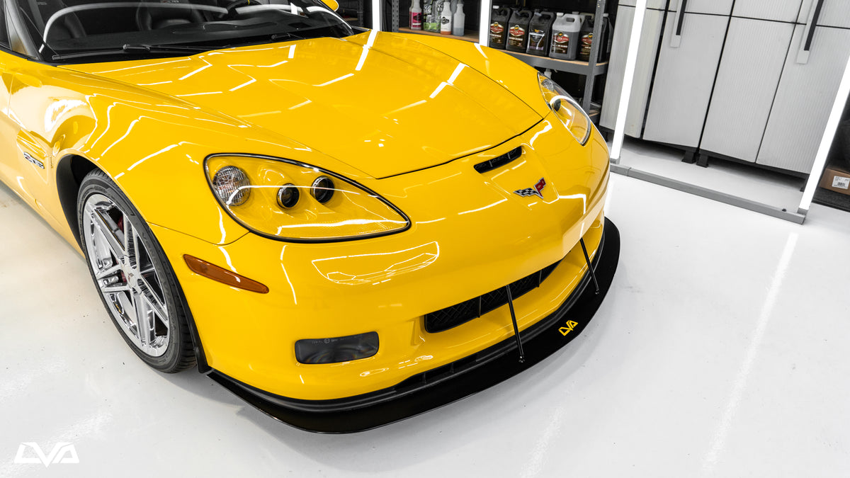 LVA 2006-2013 Chevrolet Corvette C6 "Z06" Front Splitter - LiquiVinyl ...