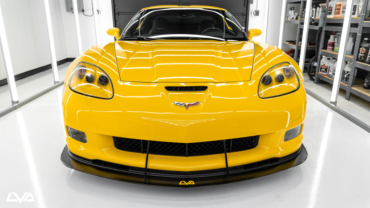 LVA 2006-2013 Chevrolet Corvette C6 "Z06" Front Splitter - LiquiVinyl ...