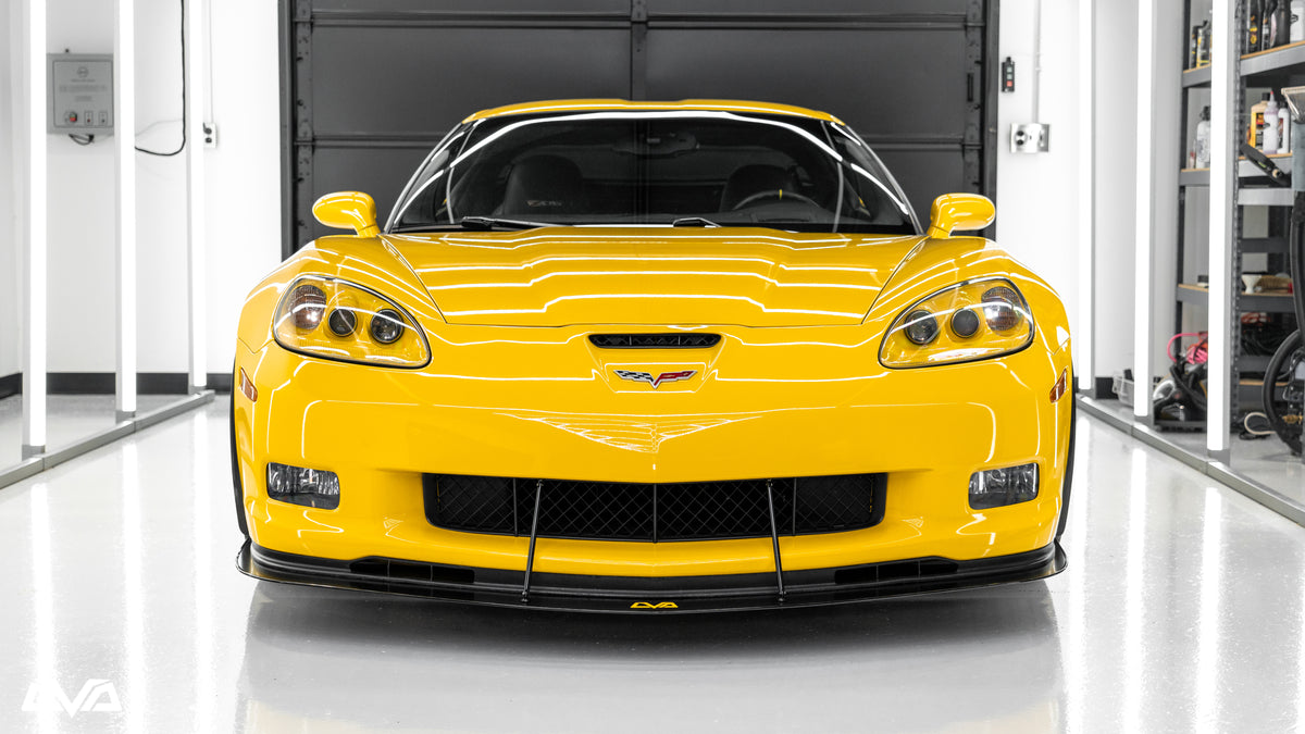 LVA 2006-2013 Chevrolet Corvette C6 "Z06" Front Splitter - LiquiVinyl ...