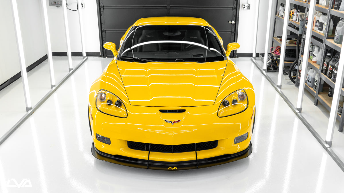 LVA 2006-2013 Chevrolet Corvette C6 "Z06" Front Splitter - LiquiVinyl ...